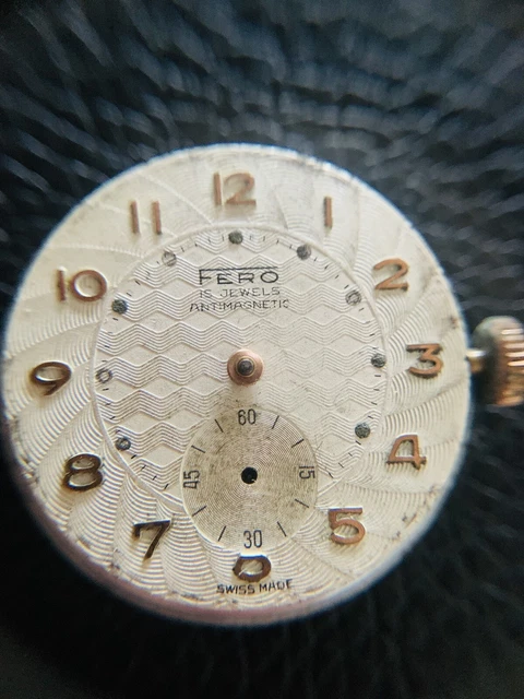 VINTAGE FERO 15jewels antimagnetic mechanical manual Swiss spares or repair £15.00 - PicClick UK