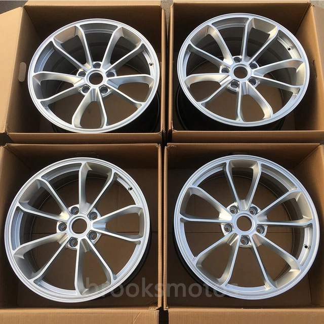 18& HYPER SILVER Gt3 Style Forged Wheels Rims Fit Porsche 911 996 18X9 ...