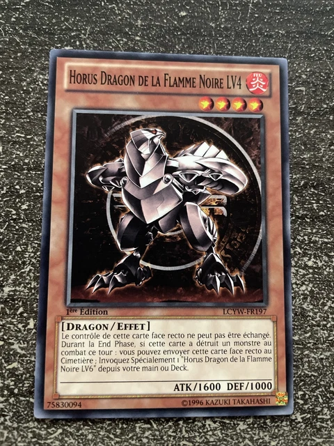 CARTE YU-GI-OH! HORUS Dragon De La Flamme Noire Lv4 1St Lcyw-Fr197 Neuf/Mint EUR 5,85 - PicClick FR