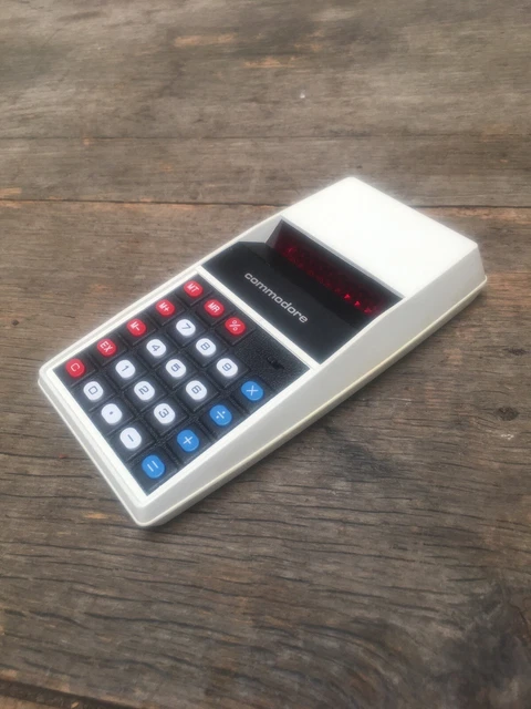 CALCULATRICE ÉLECTRONIQUE VINTAGE Commodore modèle n° 887D Retro années ...