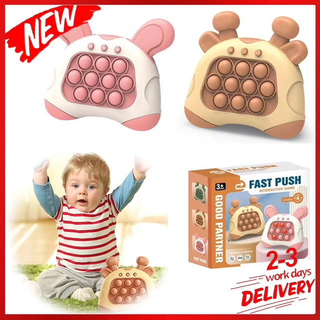 POP PUSH GAME Controller Bubble Sensory Fidget Toy Electronic Console ...