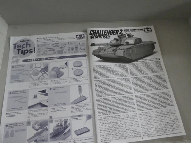 TAMIYA CHALLENGER 2 (Deserted) kit no 274 instructions £6.99 - PicClick UK