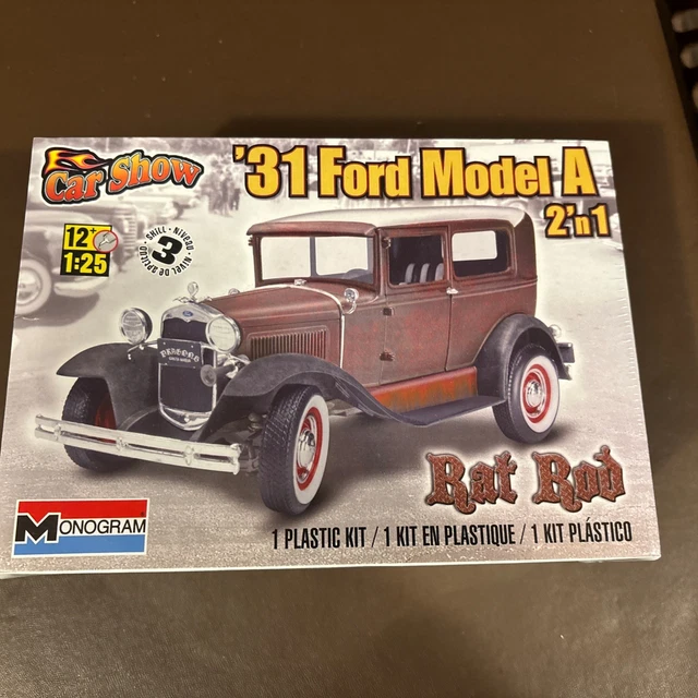 MONOGRAM 1931 FORD Model A Rat Rod 1:25 SCALE MODEL KIT Sealed 4259 £34 ...