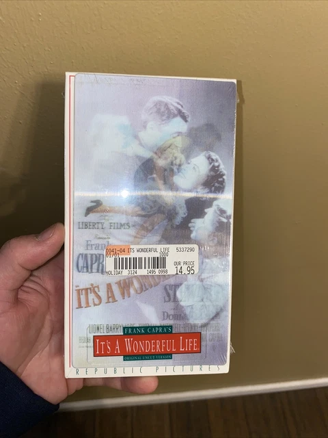 NEW SEALED ITS a Wonderful Life black and white VHS Hologram like Cover ...