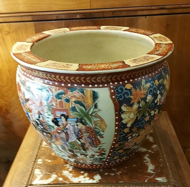 VASE CACHE POT Chinois en porcelaine ancienne . EUR 45,00 - PicClick FR