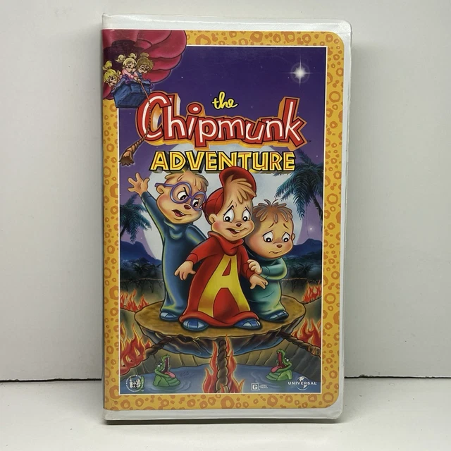 THE CHIPMUNK ADVENTURE VHS Video Tape Chipettes Alvin Movie Clamshell ...