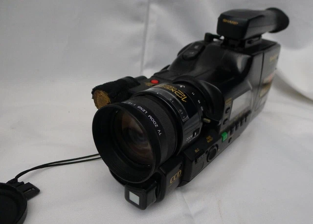 VINTAGE SHARP VL-C750H VHS Video Camera + Heavy Duty Sharp Carry Case ...