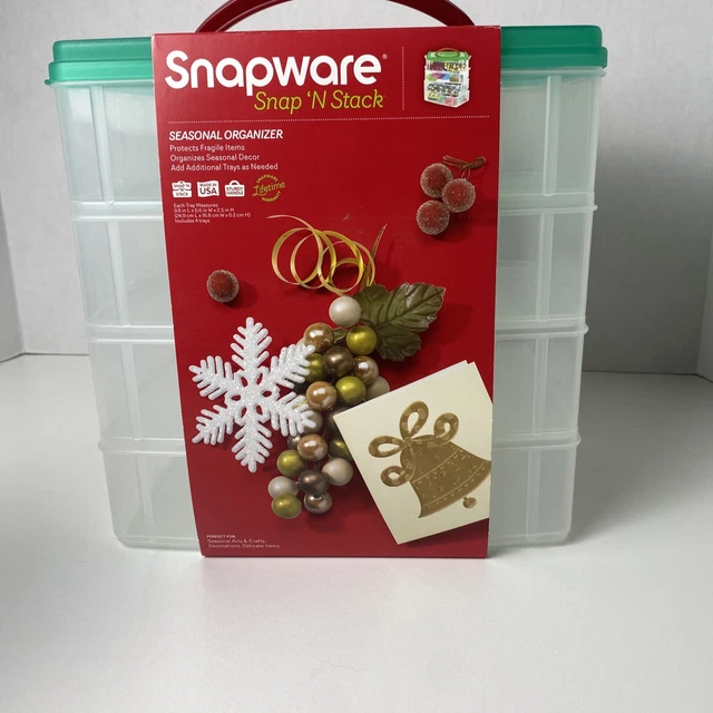 SNAPWARE SNAP N Stack Seasonal (4) 6X9 Rectangle 2.5 L(6) Medium Clear ...