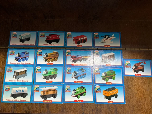 THOMAS WOODEN RAILWAY Character Cards x17 Pieces 2000-2002 1st & 2nd ...