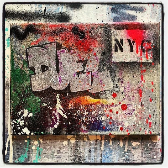 DUEL RIS CANEVAS 31x23cm Graffiti Street Art SEEN/COPE2/STAYHIGH/RD357 ...