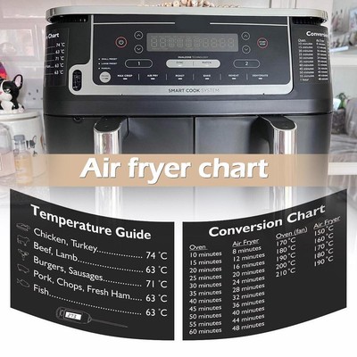 AIR FRYER CONVERSION Chart For Ninja Temperature Guidance Sticker £1.57 ...