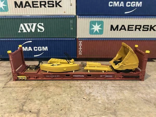 1:50 TRITON 40' 9'6 Flat Rack Shipping Container -- Iconic Replicas ...