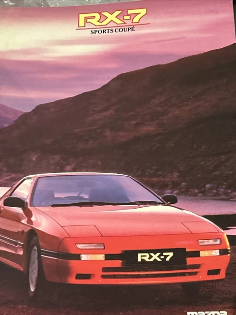 THE MAZDA RX7 RX-7 Original Car Sales Brochure Frameable £3.99 ...