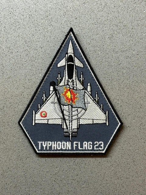 PATCH AERONAUTICA MILITARE Exercise Typhoon Flag 2023 Italian Air Force 4 Stormo EUR 22,00 ...