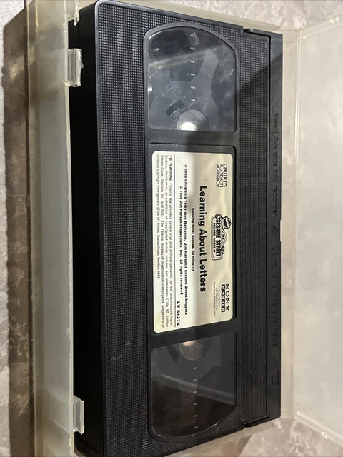 SESAME STREET LEARNING About Letters (VHS, 1986) original release ...