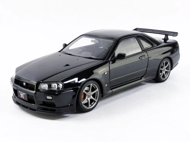AUTOART 1/18 NISSAN Skyline GT-R (R34) V Spec II Black Pearl 77407 EUR 278,90 - PicClick FR