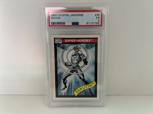 1990 MARVEL UNIVERSE #35 SUPER HEROES HAVOK EX - PSA 5 EUR 19,99 ...
