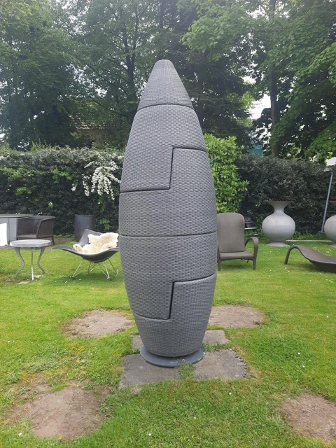 ORIGINAL DEDON OBELISK Lounge Sitzgruppe 4 Sessel 1 Tisch grau EUR 2. ...