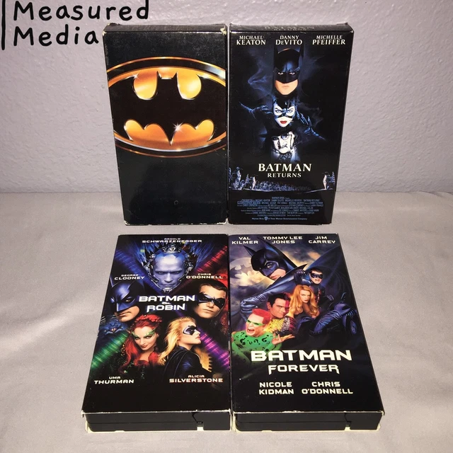 VHS USED BATMAN / Batman Returns / Batman Forever / Batman & Robin 90s ...