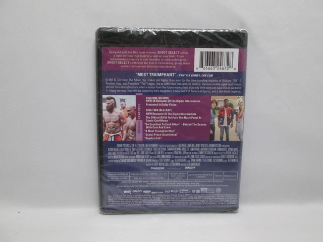 BILL AND TED Face The Music 4K Ulrat HD + Blu ray Keany Reeves New Sealed £8.36 - PicClick UK