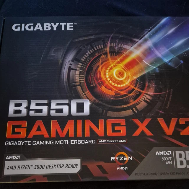 GIGABYTE ‎B550 GAMING X V2 ATX Motherboard - Black £99.00 - PicClick UK