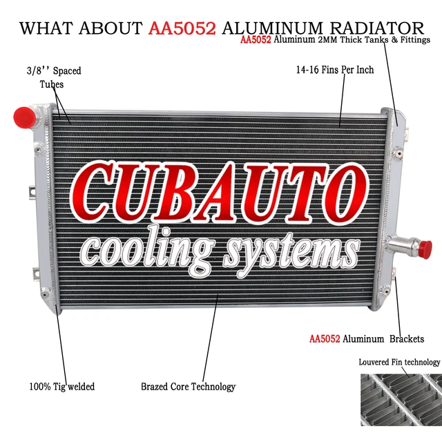 UPGRADED 2ROW ALUMINUM Radiator For VW Volkswagen Golf MK5 GTI 2.0T ...