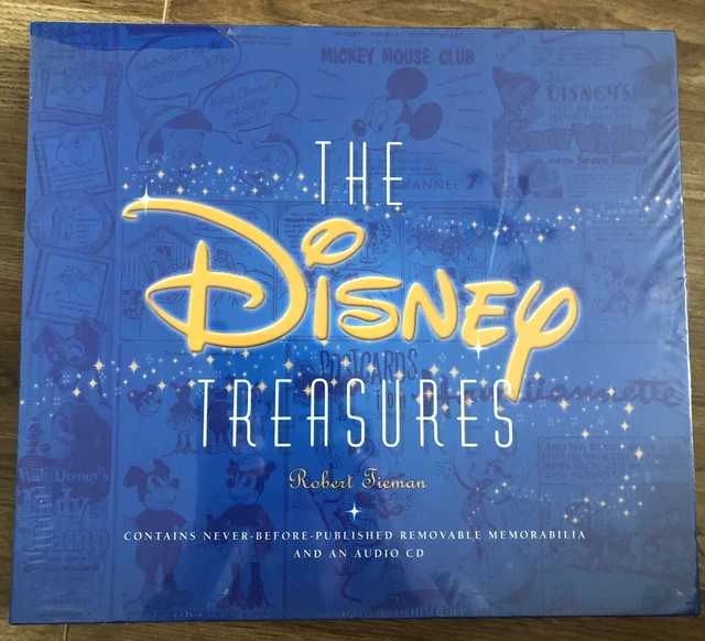 THE DISNEY TREASURES Book by Robert Tieman Removable Memorabilia & CD ...