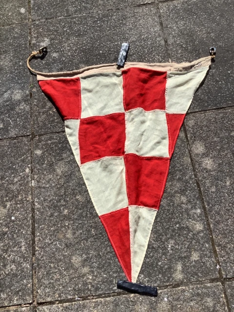 WW2 NAVY SIGNAL Flag Naval History Banner Ensign Large 35 x 30 inches ...