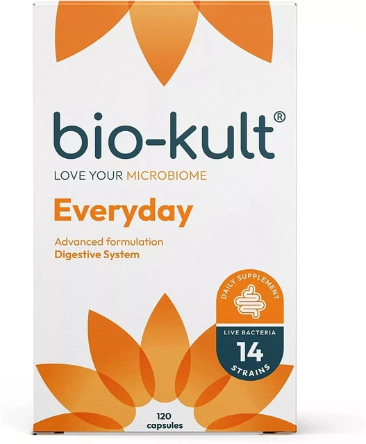 BIO-KULT ADVANCED PROBIOTIC Multi-Strain Formula 120 Capsules Best ...
