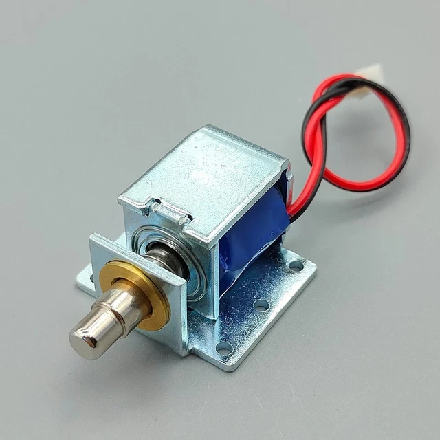 DC 5V-12V MICRO Mini Push Pull Telescopic Electromagnet Spring Solenoid ...