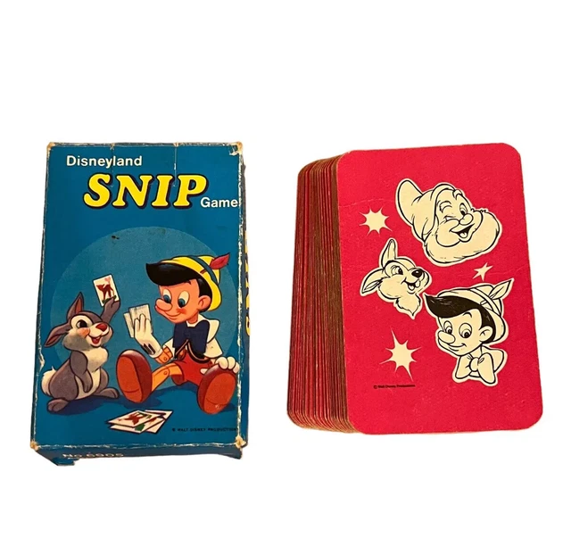 VINTAGE DISNEYLAND &SNIP& card game by Arrow Games. 1960s. £4.95 ...