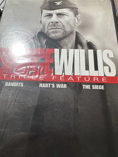 DVD BRUCE WILLIS Triple Feature (2008) 3-Disc Set Bandits Harts War The ...