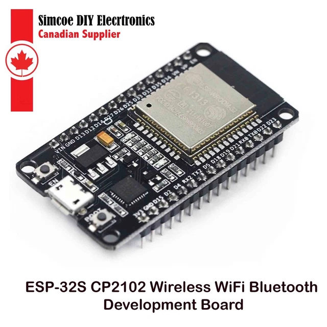 ESP32 - WROOM-32 with CP2102 Wireless WiFi Bluetooth Development Board ...