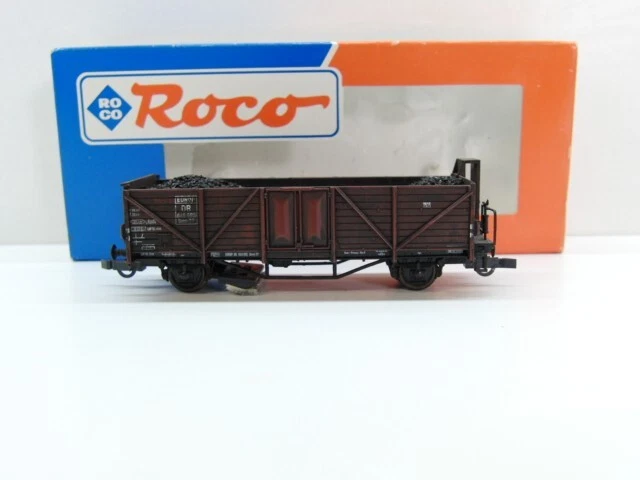 ROCO H0 46090 offener Güterwagen mit Ladung, DC, KKK NEM, TOP in OVP ...