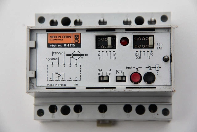 MERLIN GERIN VIGIREX Rh 115 - Earth Fault Relay #S256 £40.00 - PicClick UK