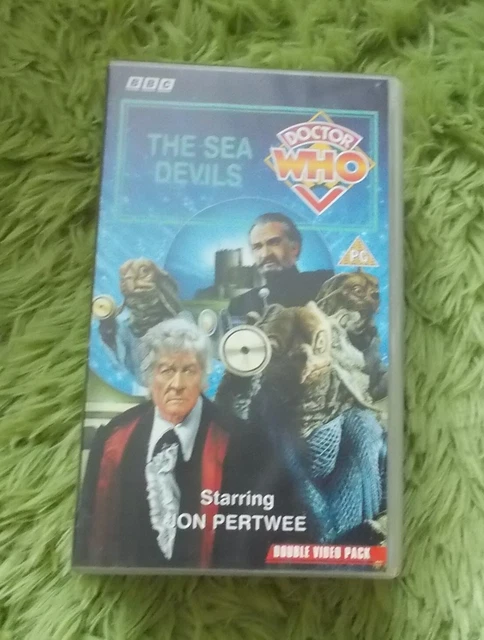 VHS VIDEO TAPE Double - Doctor Who - The Sea Devils - Jon Pertwee - VGC - PAL £10.00 - PicClick UK