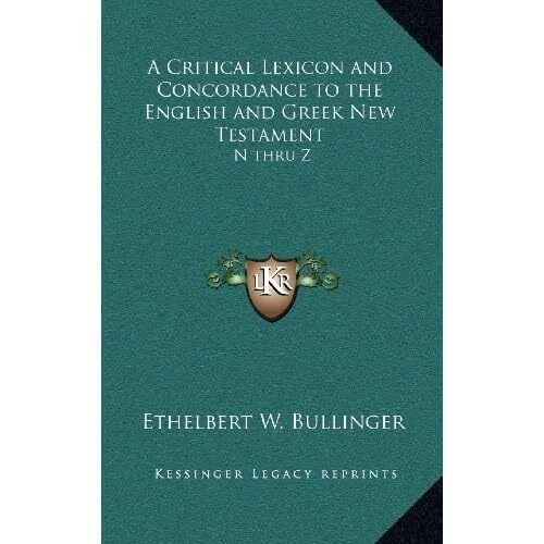 A CRITICAL LEXICON and Concordance to the English and G - Hardback NEW ...