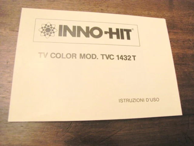 MANUALE ISTRUZIONI D'USO guida libretto 1432 T INNO HIT TV COLOR TVC ...