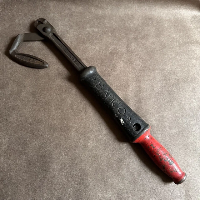 VINTAGE BAHCO SWEDEN No.38 Slide Hammer 18" Cast Iron Floorboard Nail ...