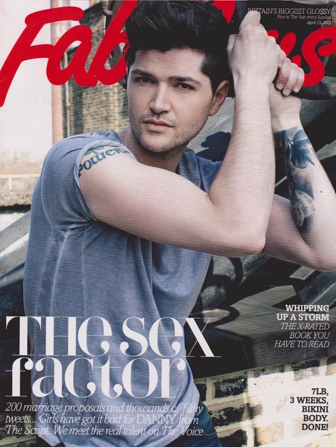 FABULOUS UK MAGAZINE 15 April 2012, Danny O'Donoghue, Amy Childs £4.99 ...