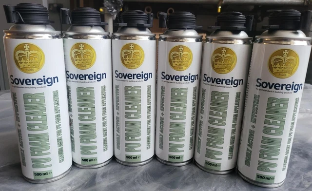 6X SOVEREIGN PU Foam Cleaner for Gun Grade & Hand Held Applicators £24. ...