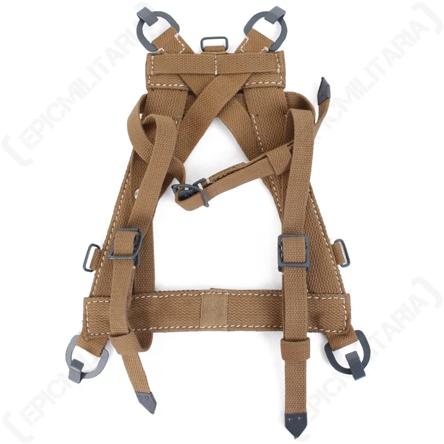 A-FRAME WITH WEBBING Straps - WW2 Repro German Army Soldier Carrier ...