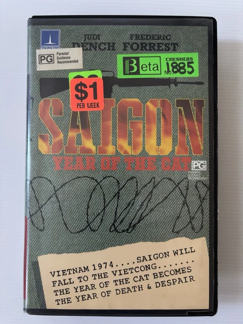 RARE BETA MAX Video Cassette Tape SAIGON YEAR OF THE CAT Big Box ...