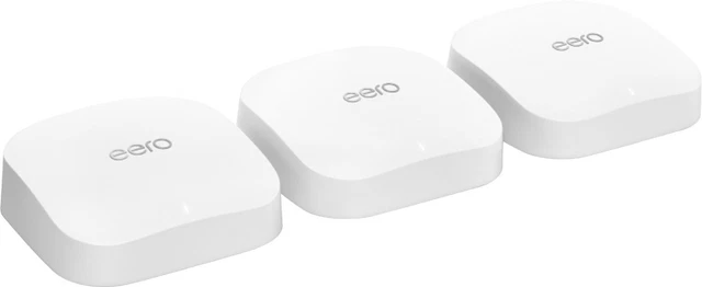 EERO PRO 6E Tri-Band AXE5400 Wi-Fi 6E Router Mesh System - White (3 ...