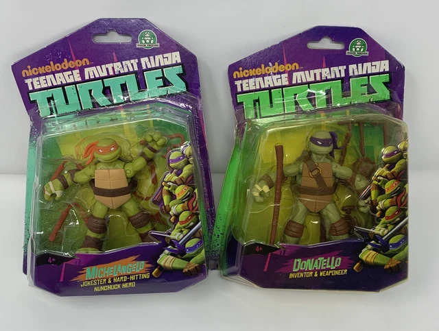 TMNT NICKELODEON TEENAGE Mutant Ninja Turtles Donatello Michelangelo ...