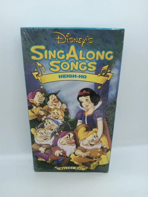 DISNEY'S SING ALONG Songs Heigh-Ho VHS Tape Tested Snow White Volume 1 ...