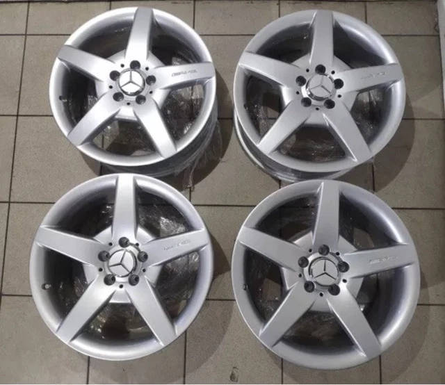 MERCEDES BENZ 18” Amg Alloy Wheel Set X4 Genuine Clk Slk C / E Class ...