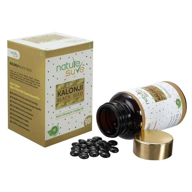 NATURE SURE PREMIUM Kalonji Blackseed Tablets for Men and Women - 90 ...