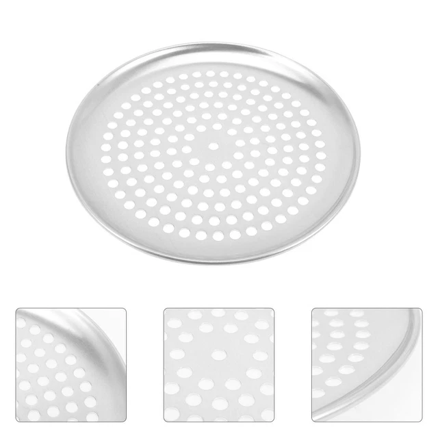 PIZZA PAN WITH Holes Stainless Steel Pizza Pan Perforated Pizza Pan ...