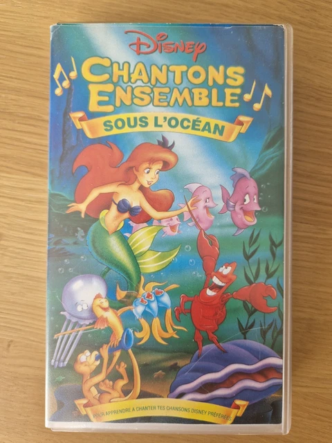 VHS WALT DISNEY Chantons Ensemble Sous l'ocean k7 video cassette EUR 12 ...